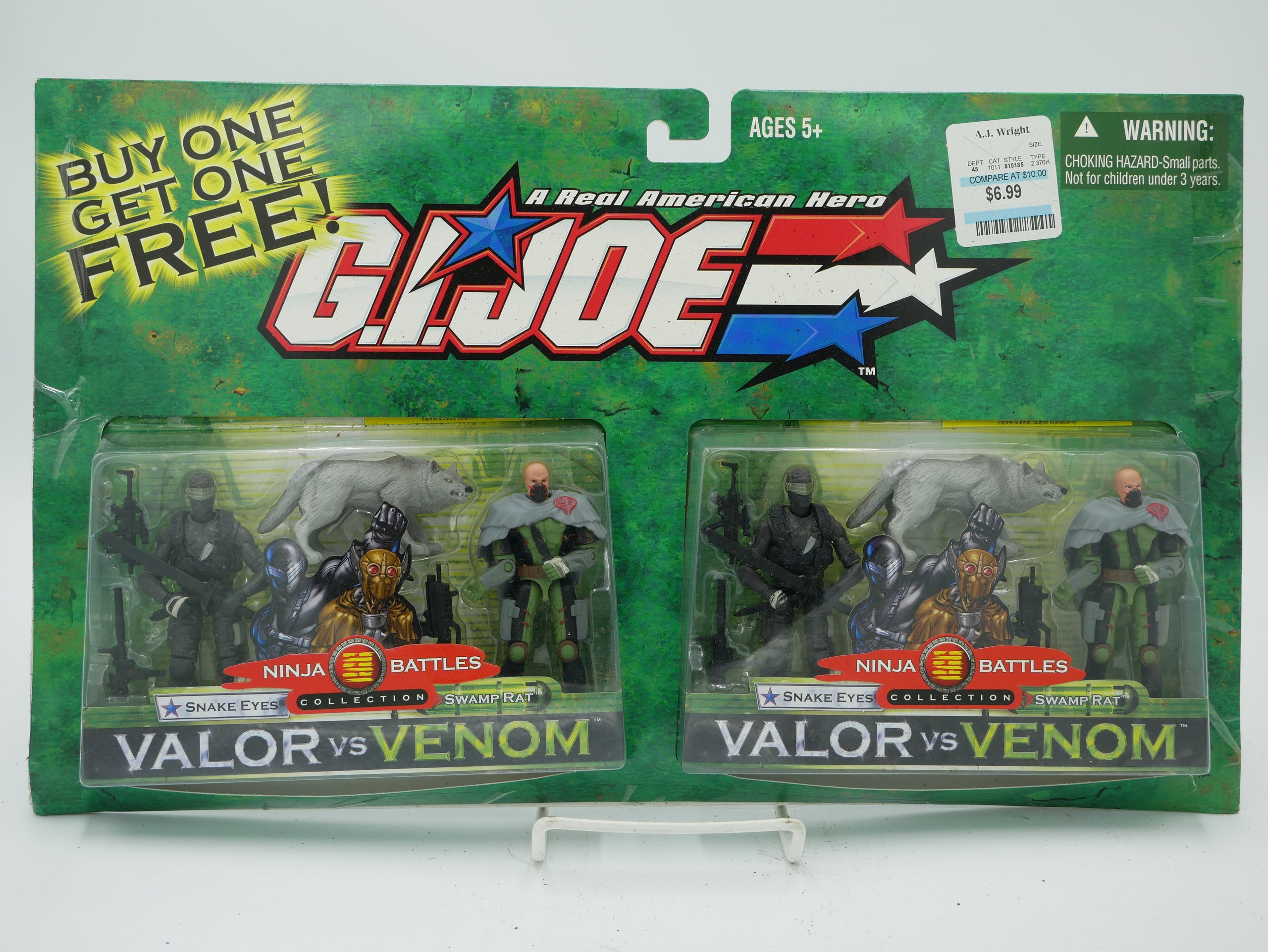 G.I. Joe Valor vs Venom 2 Pack Snake Eyes & Swamp Rat – Hasbro | The ...