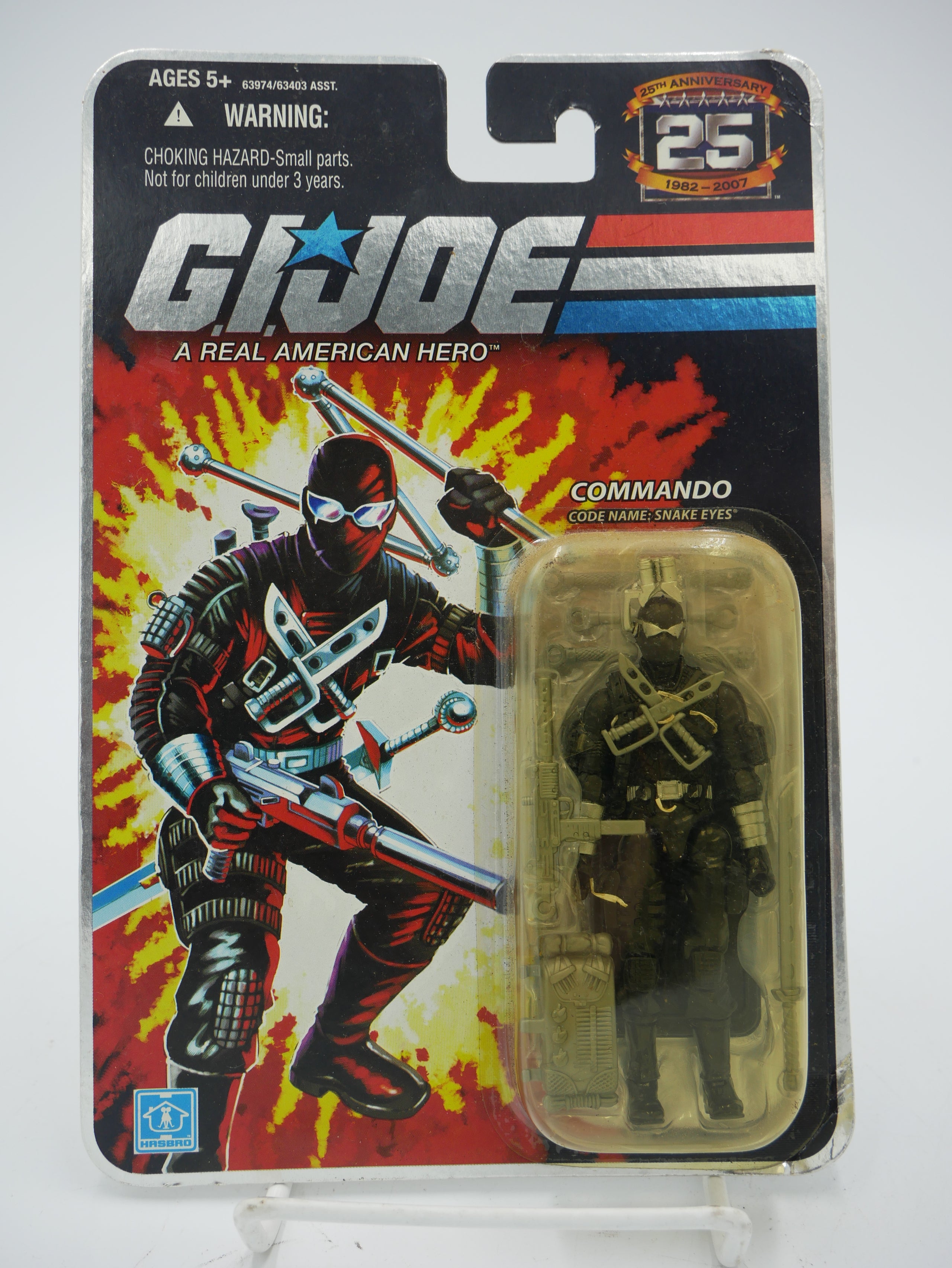 GI Joe 25th Anniversary Snake Eyes Commando Figure | The House of Fun